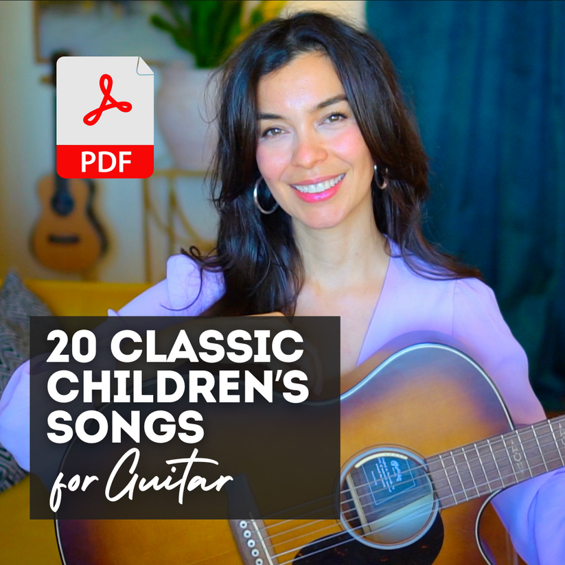 20 Easy Songs for Kids to Sing, Strum & Play: GUITAR Chord Songbook PD ...