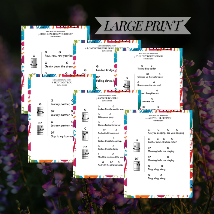 20 Easy Songs for Kids to Sing, Strum & Play: GUITAR Chord Songbook PD ...